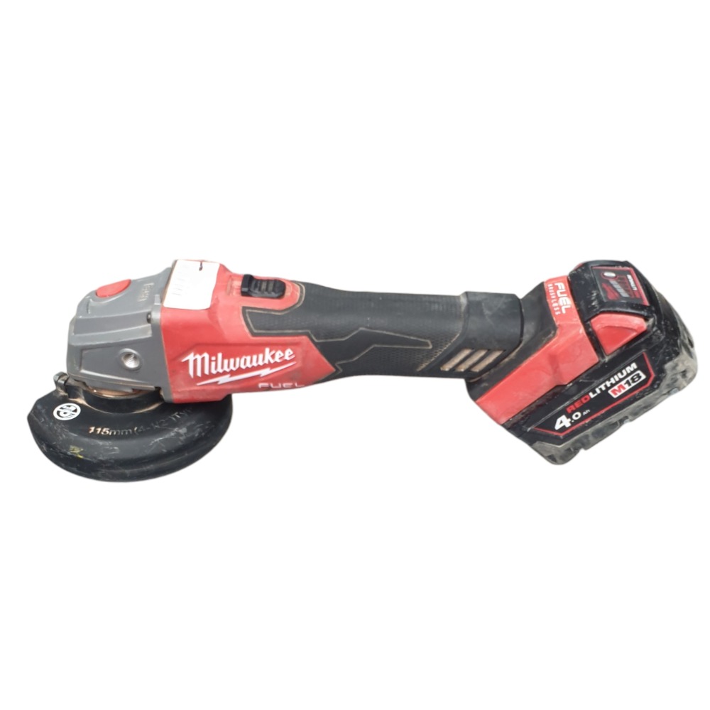 Pre-owned Milwaukee Angle Grinder M18 FSAG115XB W/Battery - Own4Less